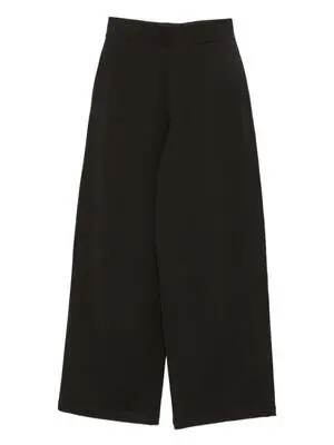 LEMAIRE Wool And Cotton Wide-leg Trousers - Multicolor