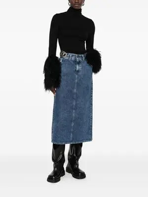 DIESEL® Denim Midi Skirt - Multicolor