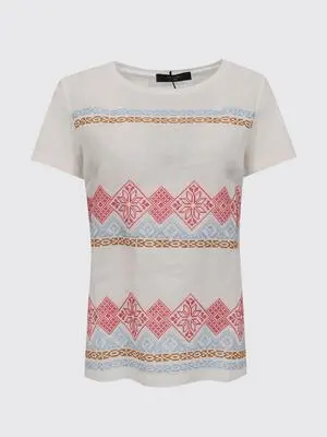 Max Mara Embroidered Linen T-shirt