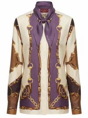 Gucci Golden Equestrian` Shirt - Multicolor
