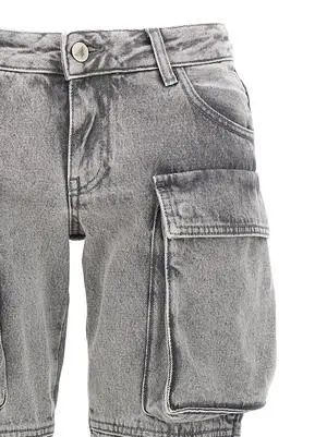 Attico Essie Denim Jeans - Gray