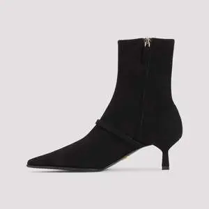 Prada Suede Bootie - Black