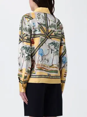 Gucci Silk Shirt With Graphic Print