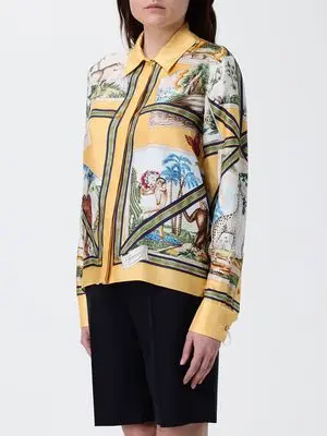 Gucci Silk Shirt With Graphic Print