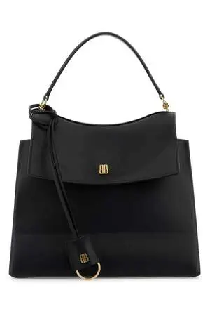 Balenciaga Leather Medium Nano Handbag - Black