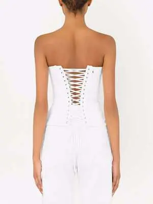 Dolce & Gabbana Gabardine Bustier Top
