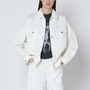 ANINE BING Ecru Organic Denim Jacket
