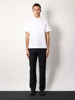 Givenchy Pique Cotton Polo Shirt With 4g Embroidery