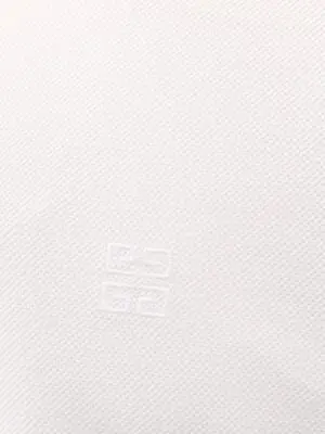 Givenchy Pique Cotton Polo Shirt With 4g Embroidery