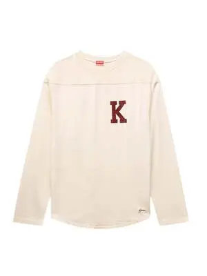Kenzo Varsity’ Long-sleeve Cotton T-shirt - Multicolor