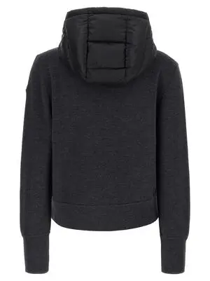 Moncler Padded Hybrid Cardigan - Gray