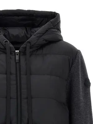 Moncler Padded Hybrid Cardigan - Gray