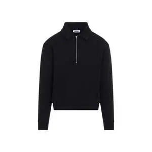 JIL SANDER Jil Sander Half Zip Sweatshirt Men Blue
