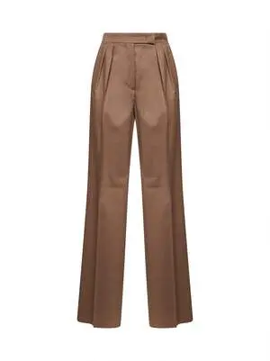Max Mara Virgin Wool Trousers - Multicolor