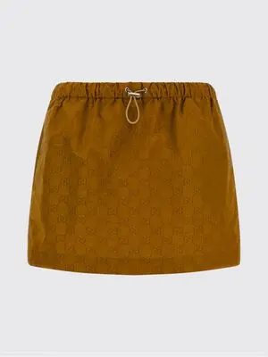 Gucci Gg Nylon Mini Skirt With Drawstring