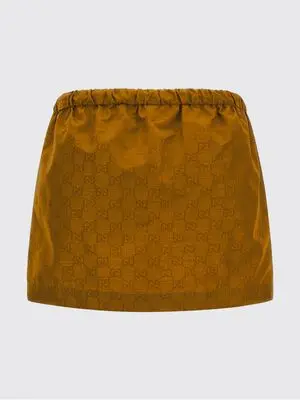 Gucci Gg Nylon Mini Skirt With Drawstring