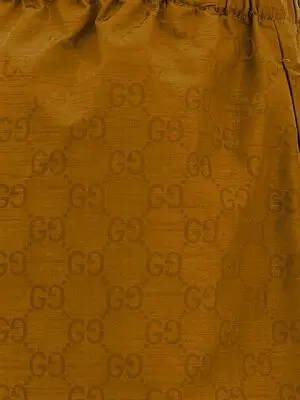 Gucci Gg Nylon Mini Skirt With Drawstring