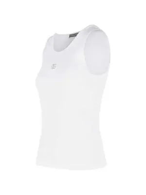 Dolce & Gabbana Ribbed Logo Tank Top