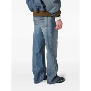 Miu Miu Denim Straight-leg Jeans - Blue