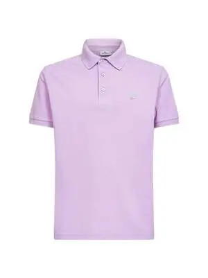 Etro Lilac Cotton Pique Polo Shirt With Pegaso Embroidery - Multicolor