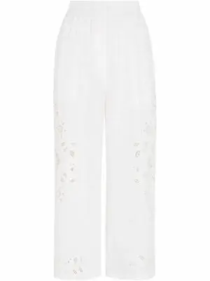 Dolce & Gabbana Embroidered Linen Shorts