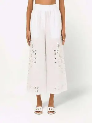 Dolce & Gabbana Embroidered Linen Shorts