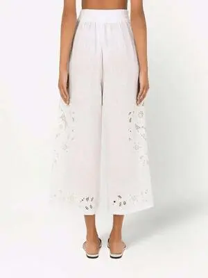 Dolce & Gabbana Embroidered Linen Shorts