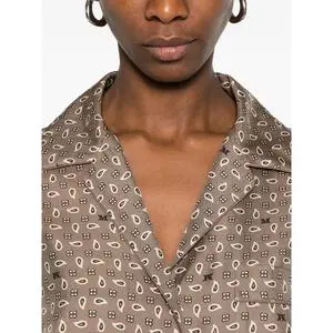 Max Mara Printed Silk Shirt