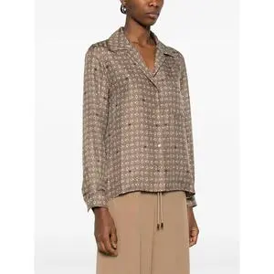 Max Mara Printed Silk Shirt
