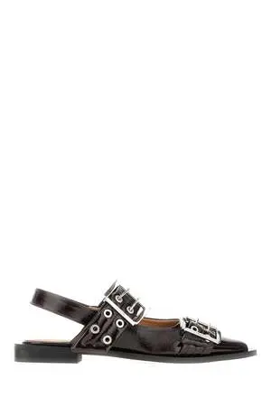 GANNI Buckled Flat Shoes - Multicolor