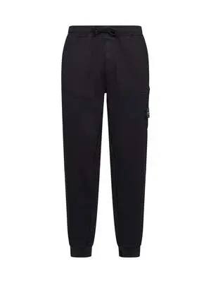 Stone Island Stone Island Men Black Organic Cotton Fleece Cargo Joggers Multicolor
