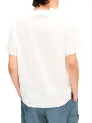 Kenzo Signature` Embroidered Cotton T-shirt