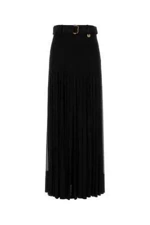 Burberry Crepe Skirt - Black