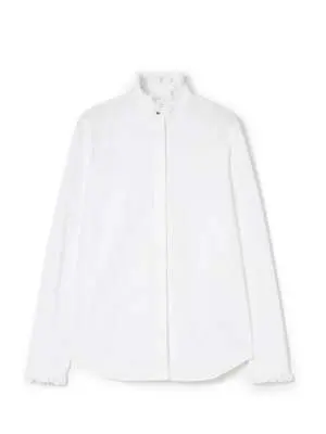 Burberry Helen Cotton Shirt With Ruffled Details