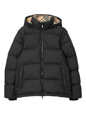 Burberry Bideford Detachable Sleeve Puffer Jacket - Black