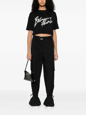 Balmain Logo Cotton T-shirt - Multicolor