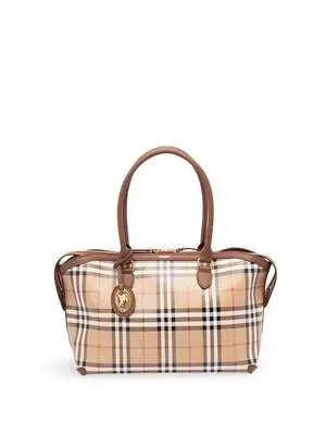 Burberry Small Zipped Tote - Multicolor