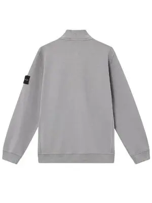 Stone Island Cotton Zip-up Sweatshirt - Gray