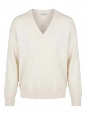 Brunello Cucinelli Cashmere V-neck Pullover - Multicolor