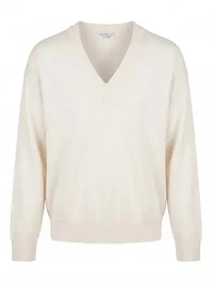 Brunello Cucinelli Cashmere V-neck Pullover - Multicolor