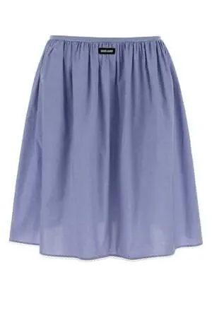 Miu Miu Embroidered Cotton Skirt - Multicolor