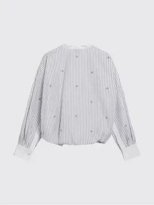 Gucci Striped Cotton Shirt With Gg Monogram