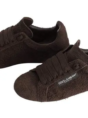 Dolce & Gabbana Portofino Soft Suede Sneakers