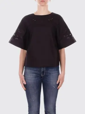 Max Mara Wkdtarga Blouse In Cotton Poplin - Black