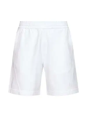 Givenchy White Brushed Cotton Couture Seam Bermuda Shorts - Multicolor