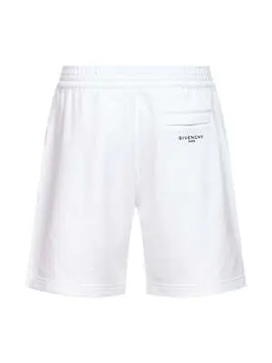 Givenchy White Brushed Cotton Couture Seam Bermuda Shorts