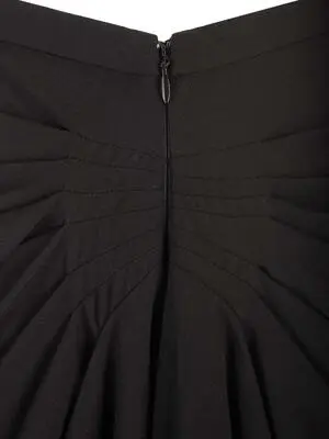 Dries Van Noten Wool Jersey Midi Skirt