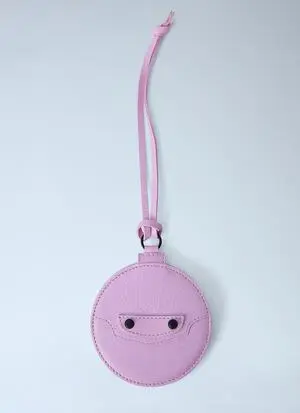 Balenciaga Le City Round Mirror Charm - Pink