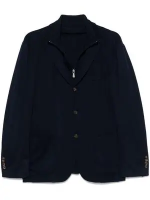 Eleventy Layered Blazer - Blue