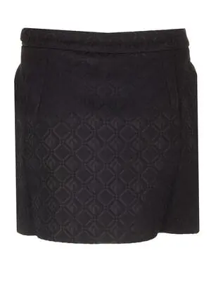 MARINE SERRE Moon Diamant Mini Skirt - Black
